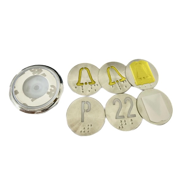 Custom Stainless Steel Elevator Button Faceplates